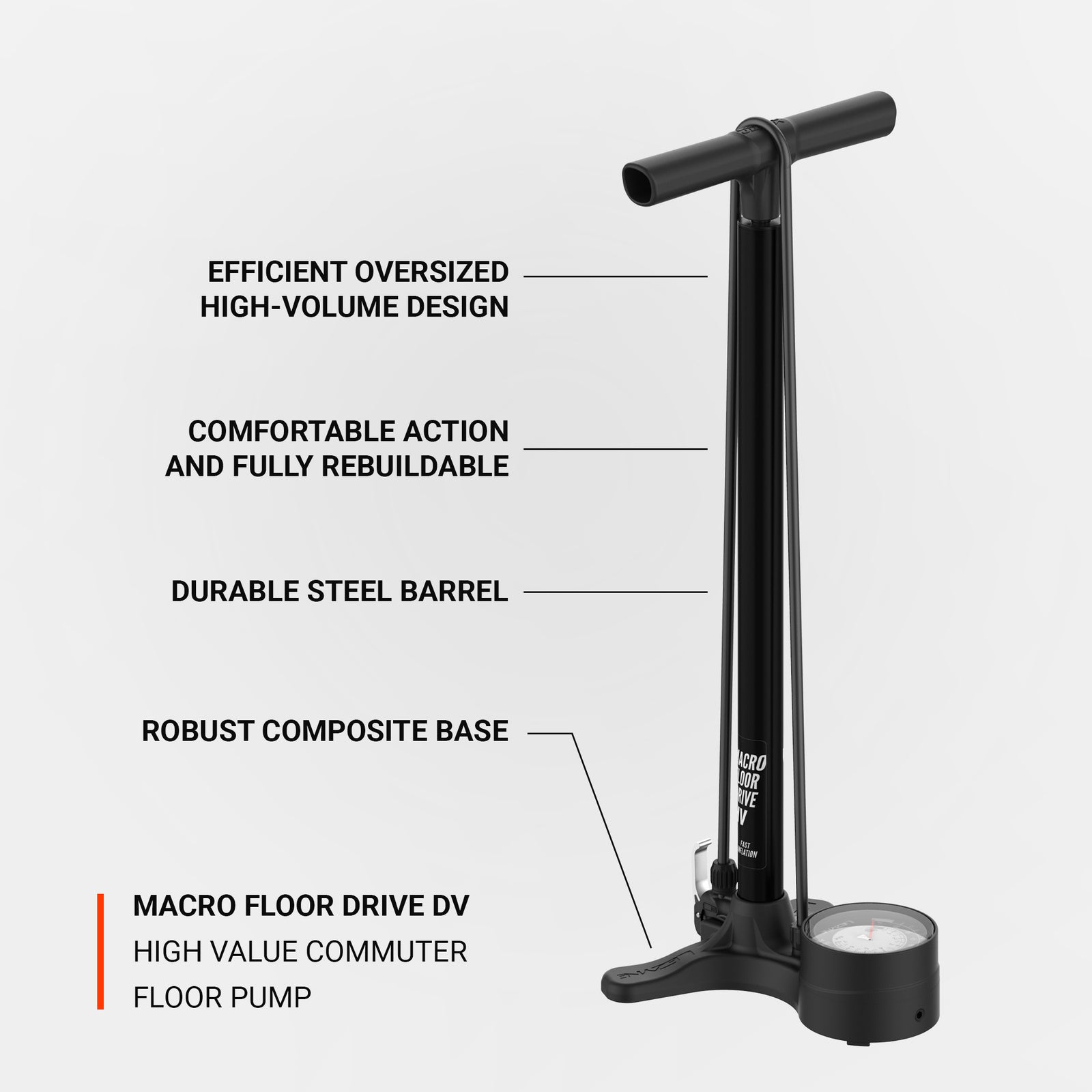 MACRO HV FLOOR DRIVE | BIKE FLOOR PUMP
