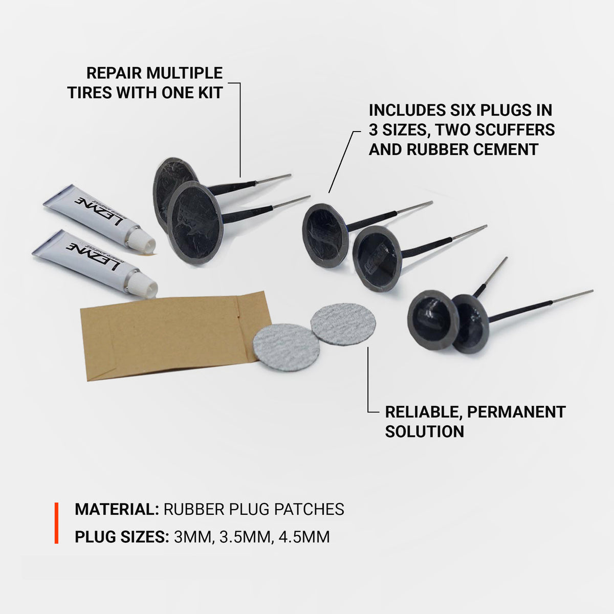 LEZYNE TUBELESS PRO PLUGS | BIKE TIRE PLUG